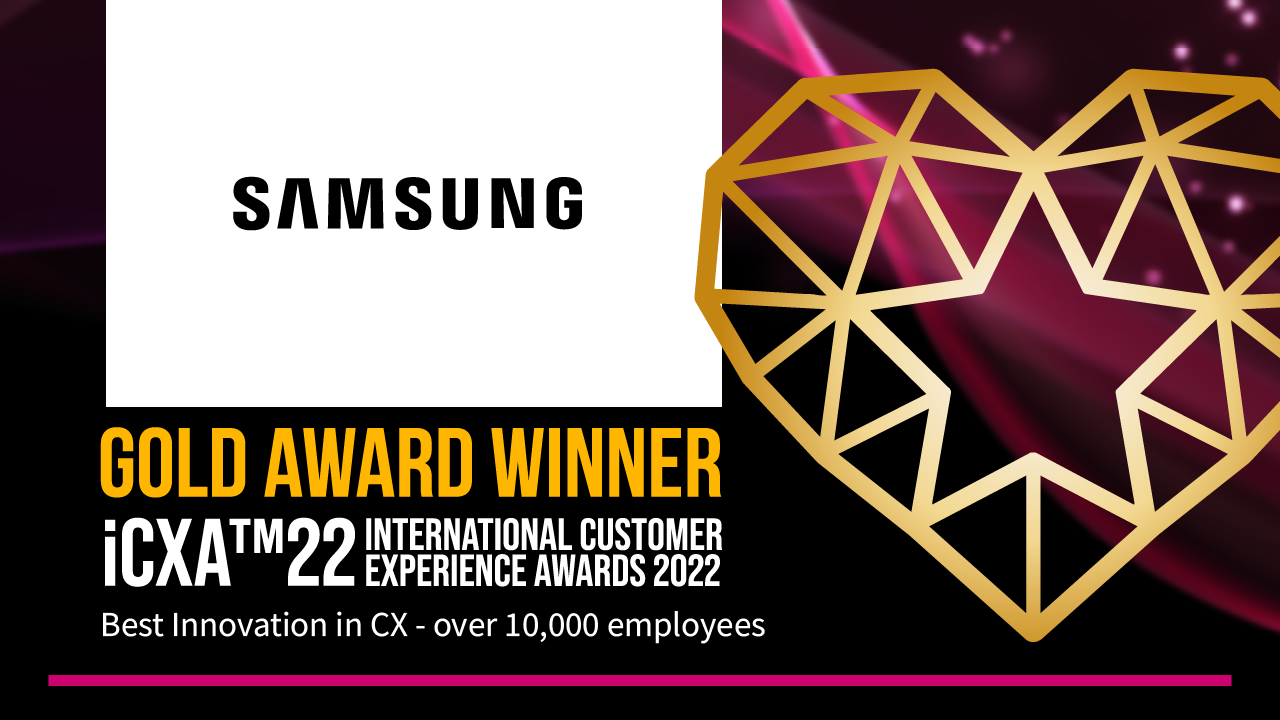 Samsung Earns Gold and Bronze International CX Awards - Samsung US Newsroom